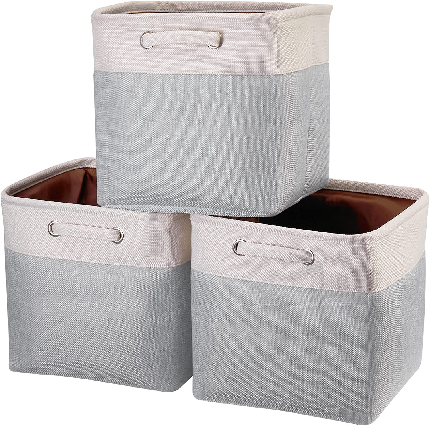 FDTBYHVYT Fabric Cube Storage Boxes Foldable Storage Bins 13-Inch ...