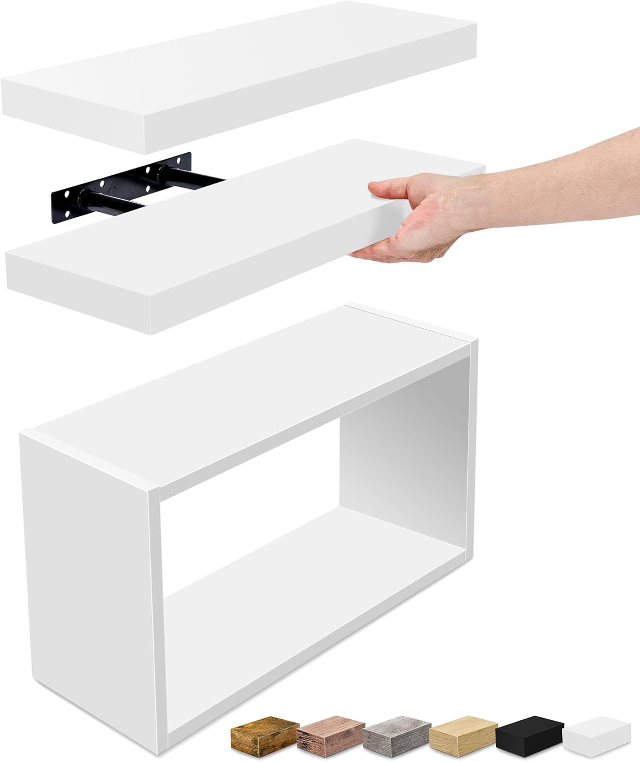 FDTBYHVYT Floating Shelves for Wall - Bathroom Shelves for Wall Storage ...