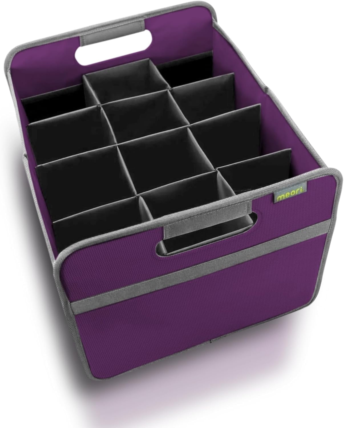 FDTBYHVYT Foldable 6 Bottle Wine Tote Azure Blue Organize Crate Glass ...