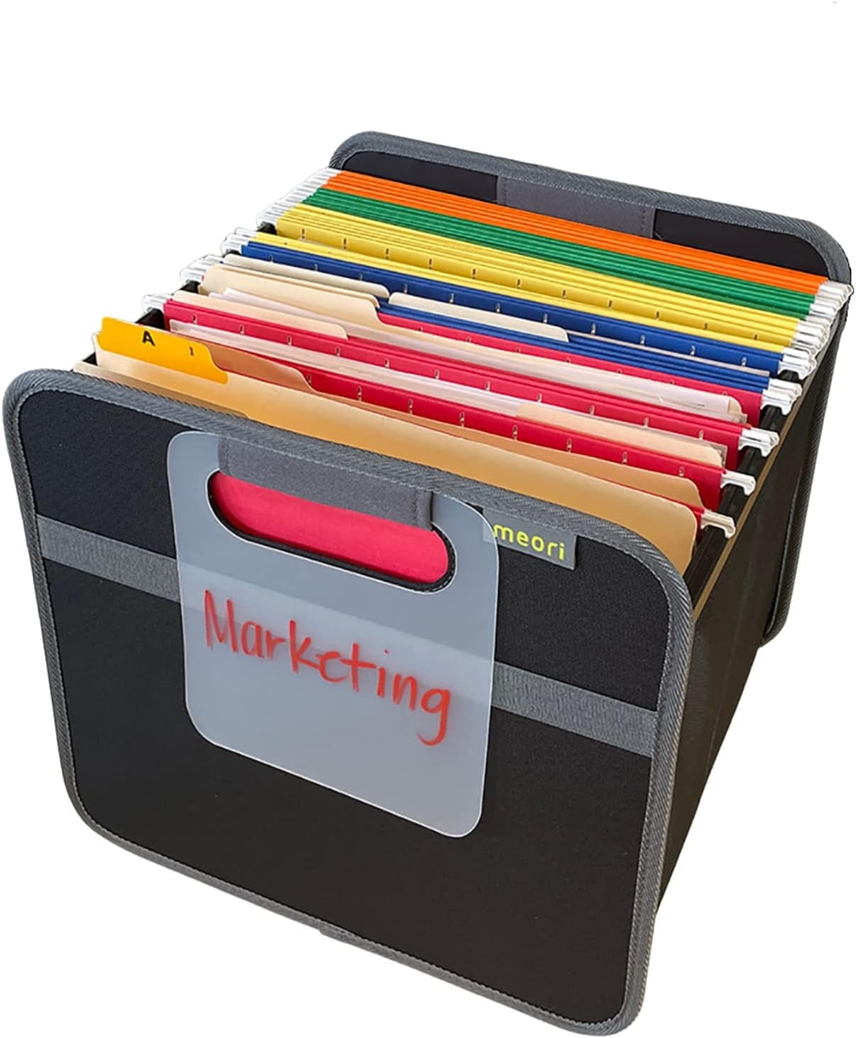 FDTBYHVYT Foldable Storage File w/ Hanging Rails Rewritable Label ...