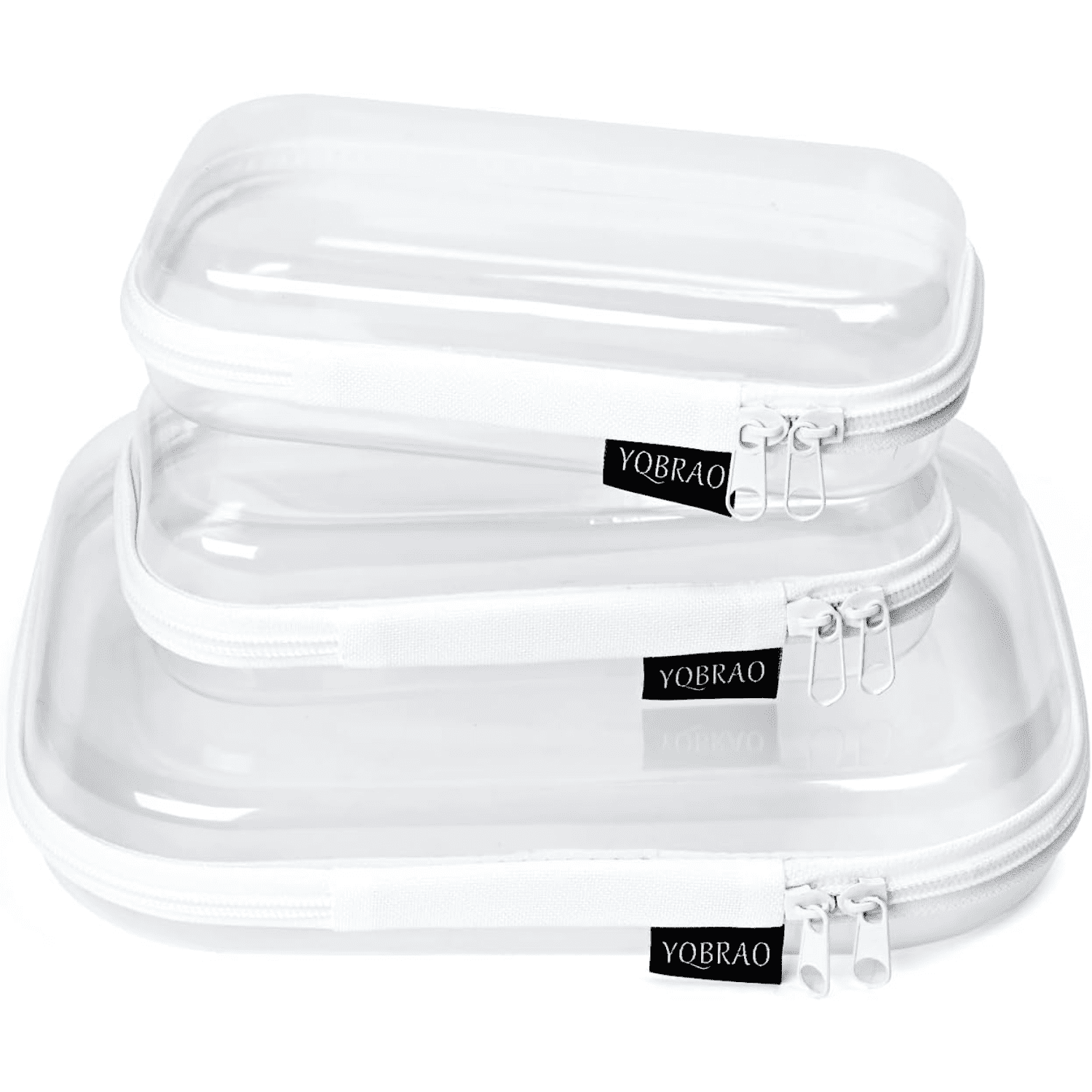 FDTBYHVYT - Hard Sided Clear Zipper Case for Storage - Professional ...