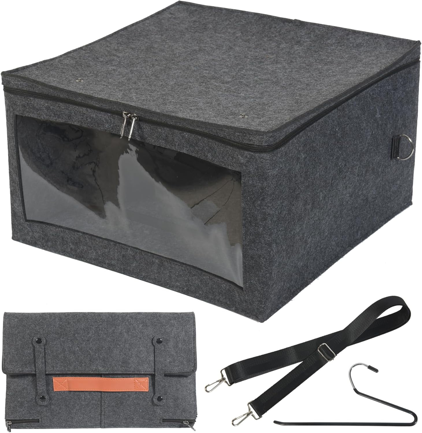 FDTBYHVYT Hat Storage for Cowboy Hat Square Foldable Travel Wide Brims ...