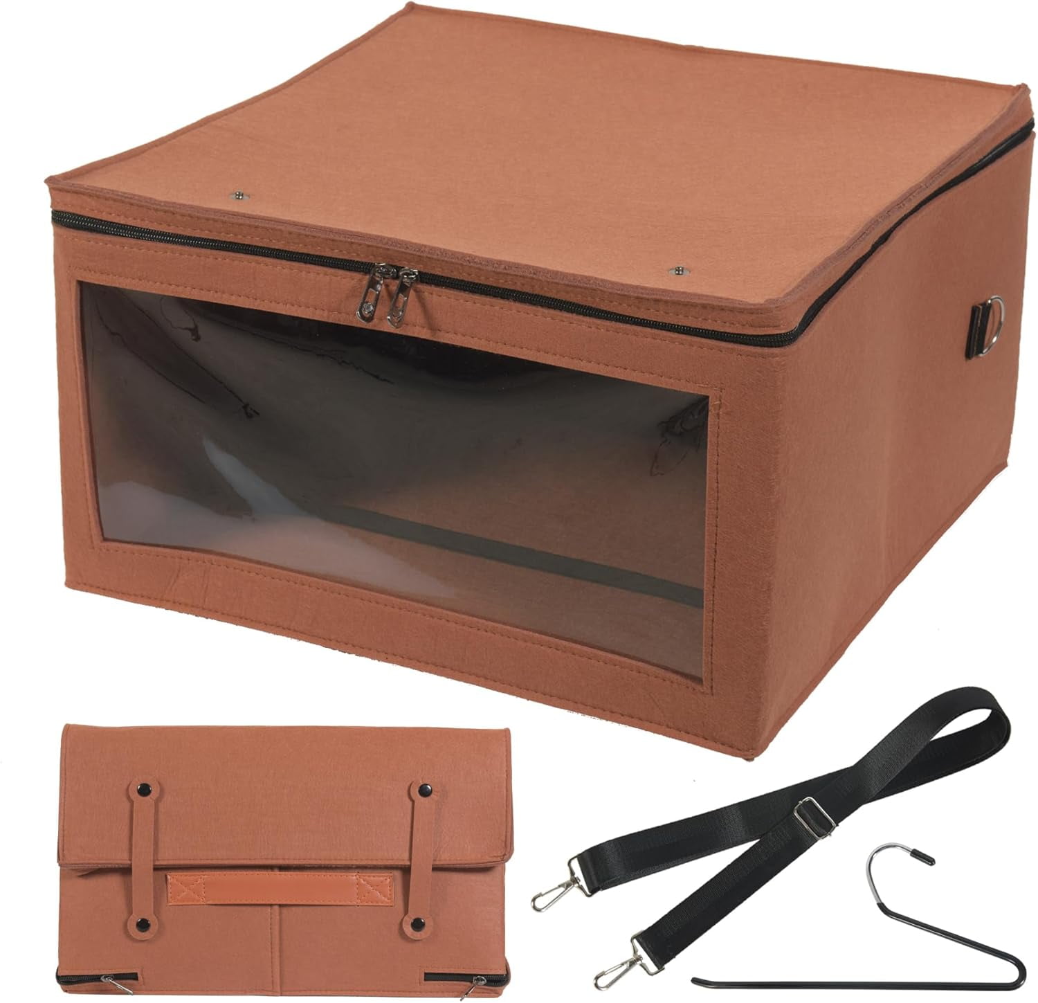 FDTBYHVYT Hat Storage for Cowboy Hat Square Foldable Travel Wide Brims ...