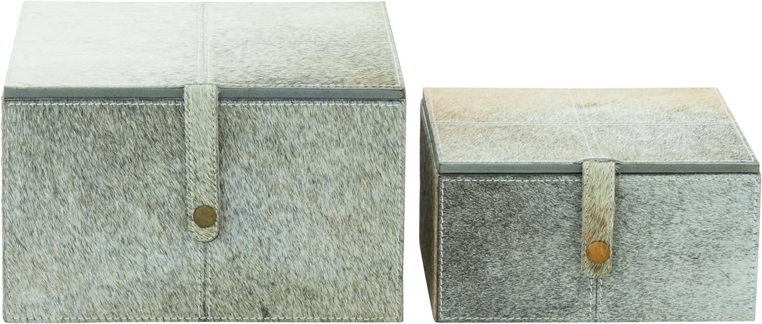 FDTBYHVYT Leather Handmade Decorative Decorative Keepsake Boxes with ...