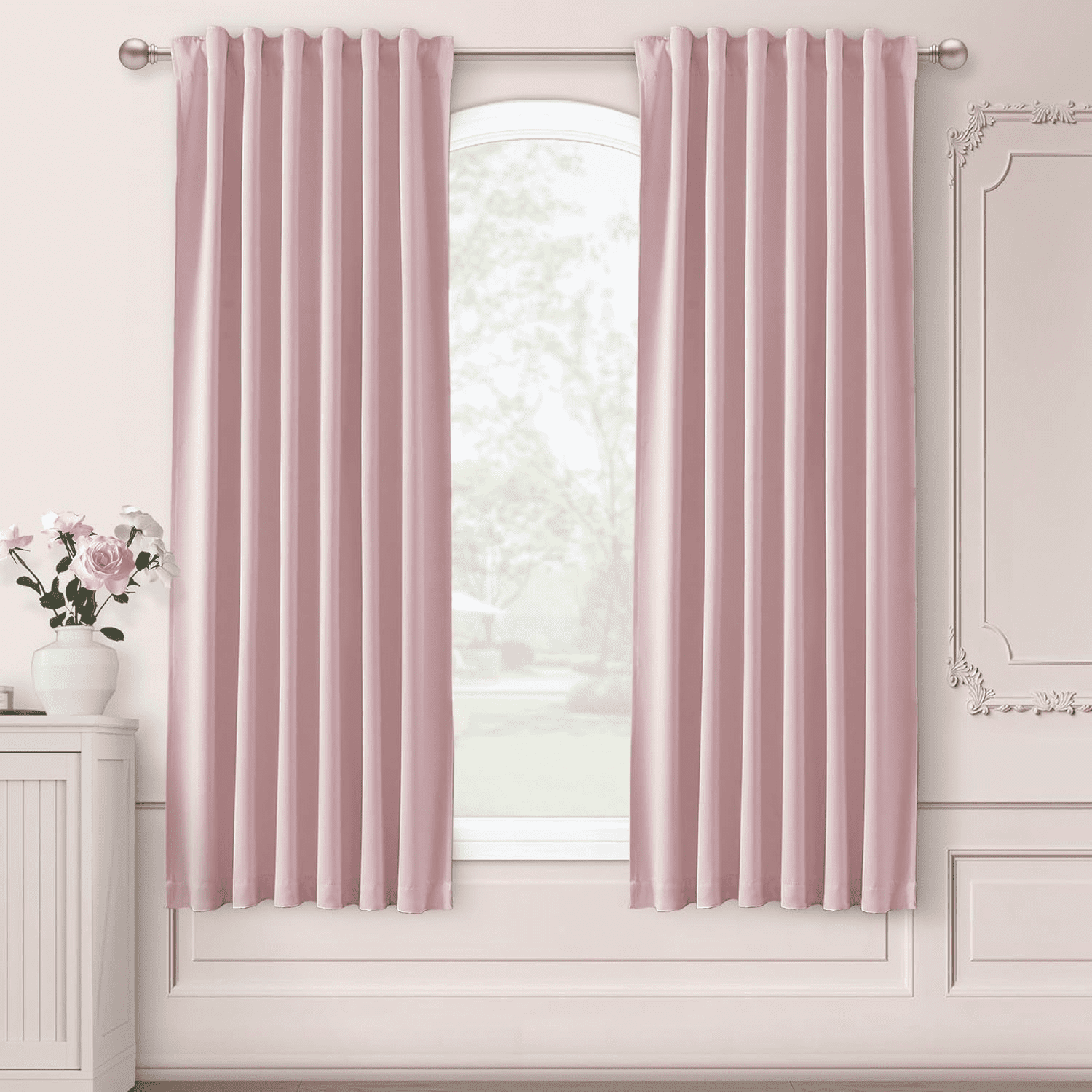 FDTBYHVYT Sage Green Blackout Curtains 84 Inches Length for Living Room ...