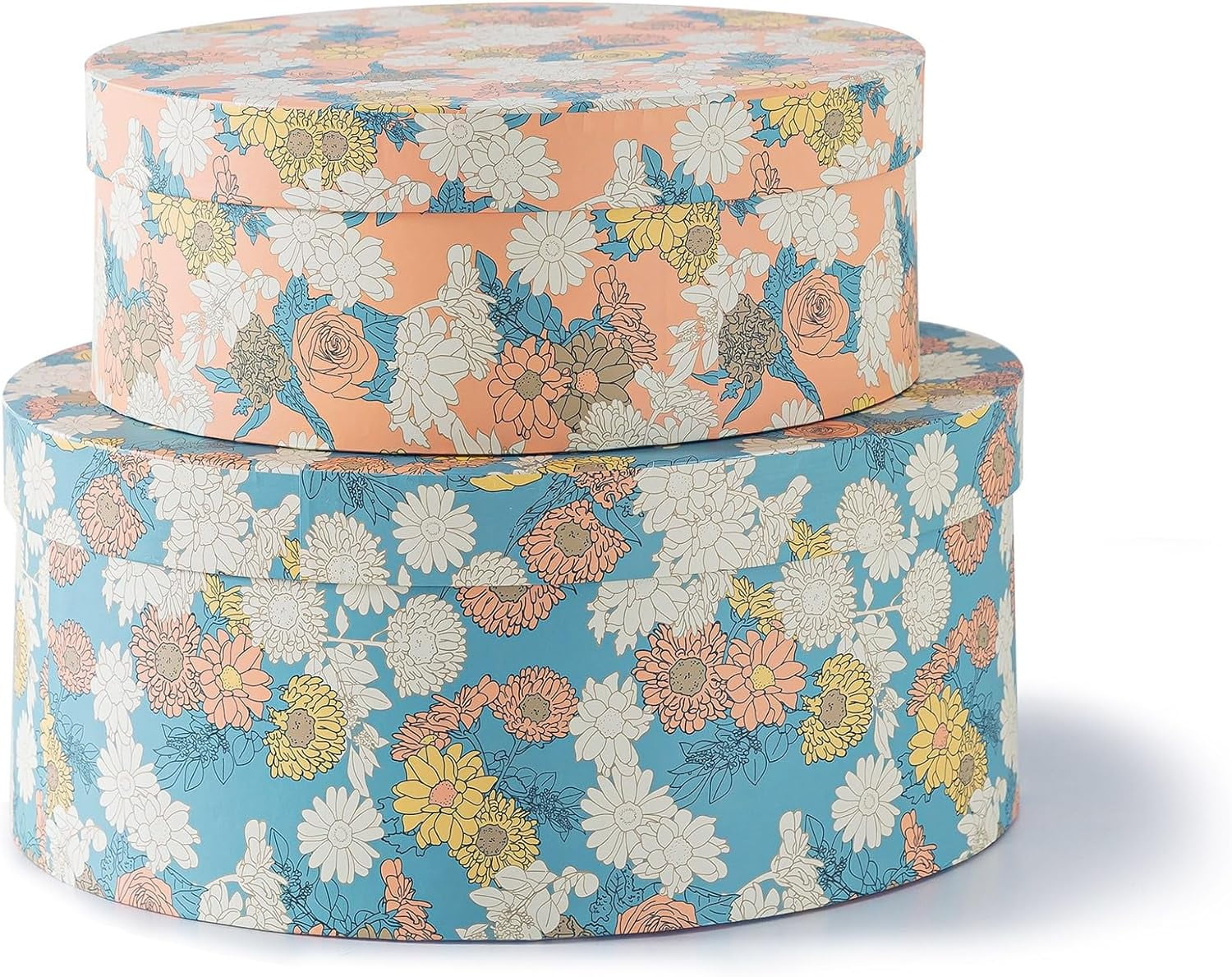 FDTBYHVYT Soul & Lane Oblong Decorative Cardboard Storage Boxes with ...