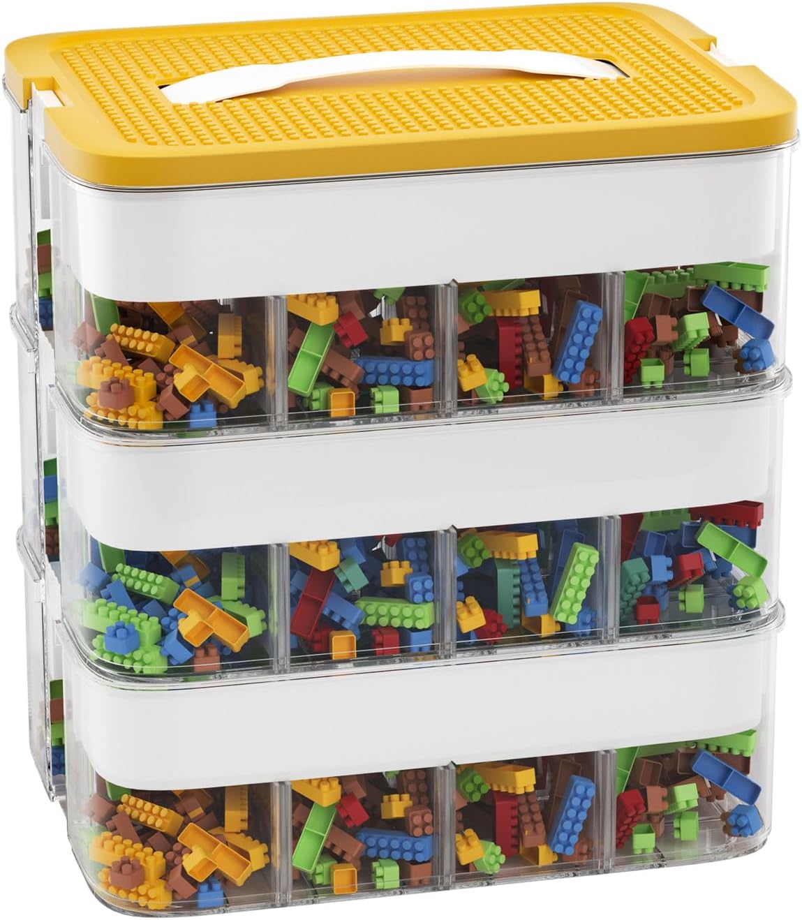FDTBYHVYT Stackable Toys Organizer Storage Case Stackable Storage ...