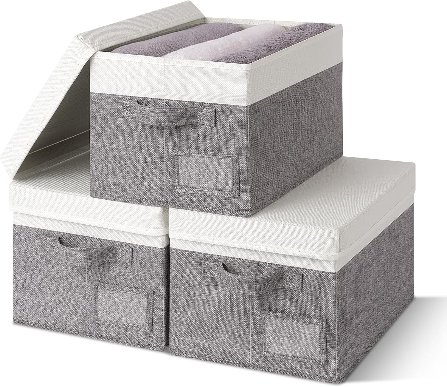 FDTBYHVYT Storage Bins with Lids Storage Collapsibe Storage Bins ...