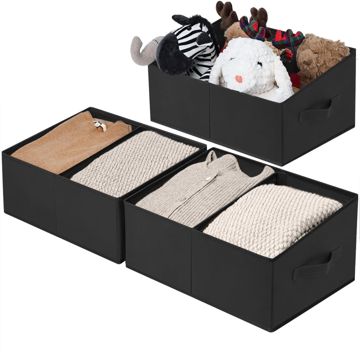 FDTBYHVYT Trapezoid Storage Bins for clothes - 6 Packs Closet ...