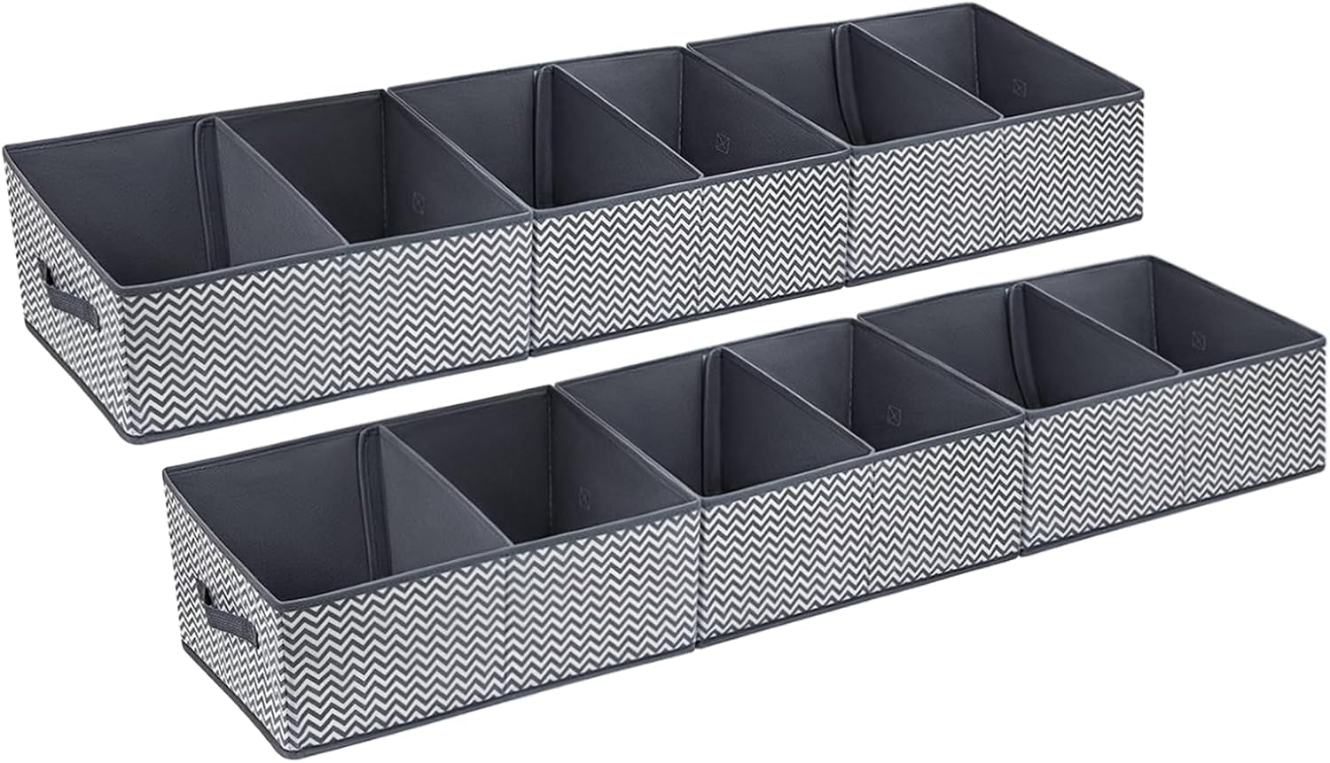 FDTBYHVYT Trapezoid Storage Bins for clothes - 6 Packs Closet ...