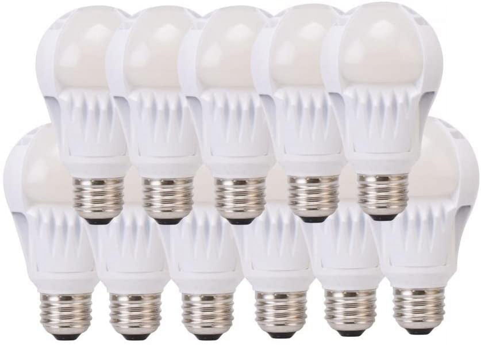 FDW 12 Pack 60W Equivalent SlimStyle Soft White 2700K LED Light Bulb ...