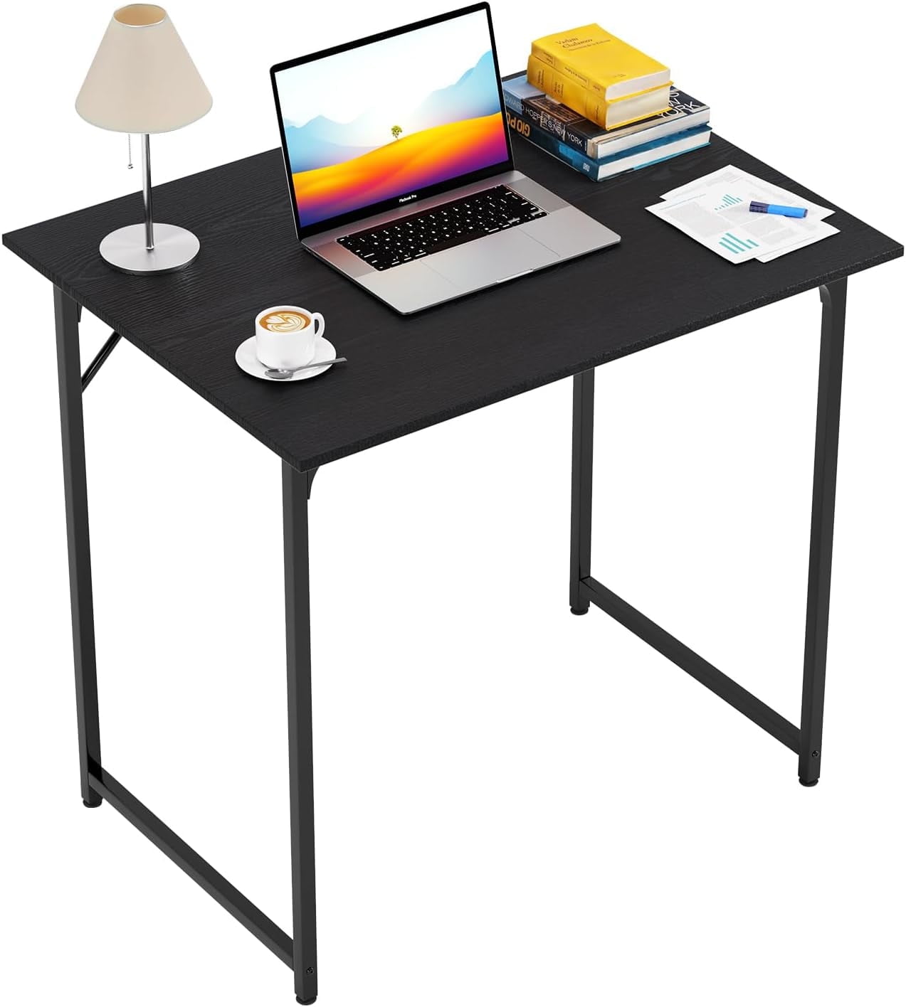 FDW 32 inch Metal Frame Computer Desk, Modern Style, Perfect for ...