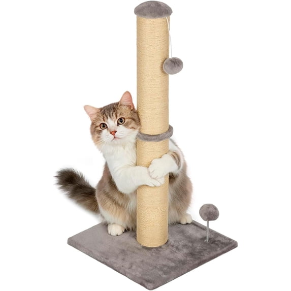 FDW 33 inch Cat Scratching Post Cat Scratcher Natural Sisal Rope ...