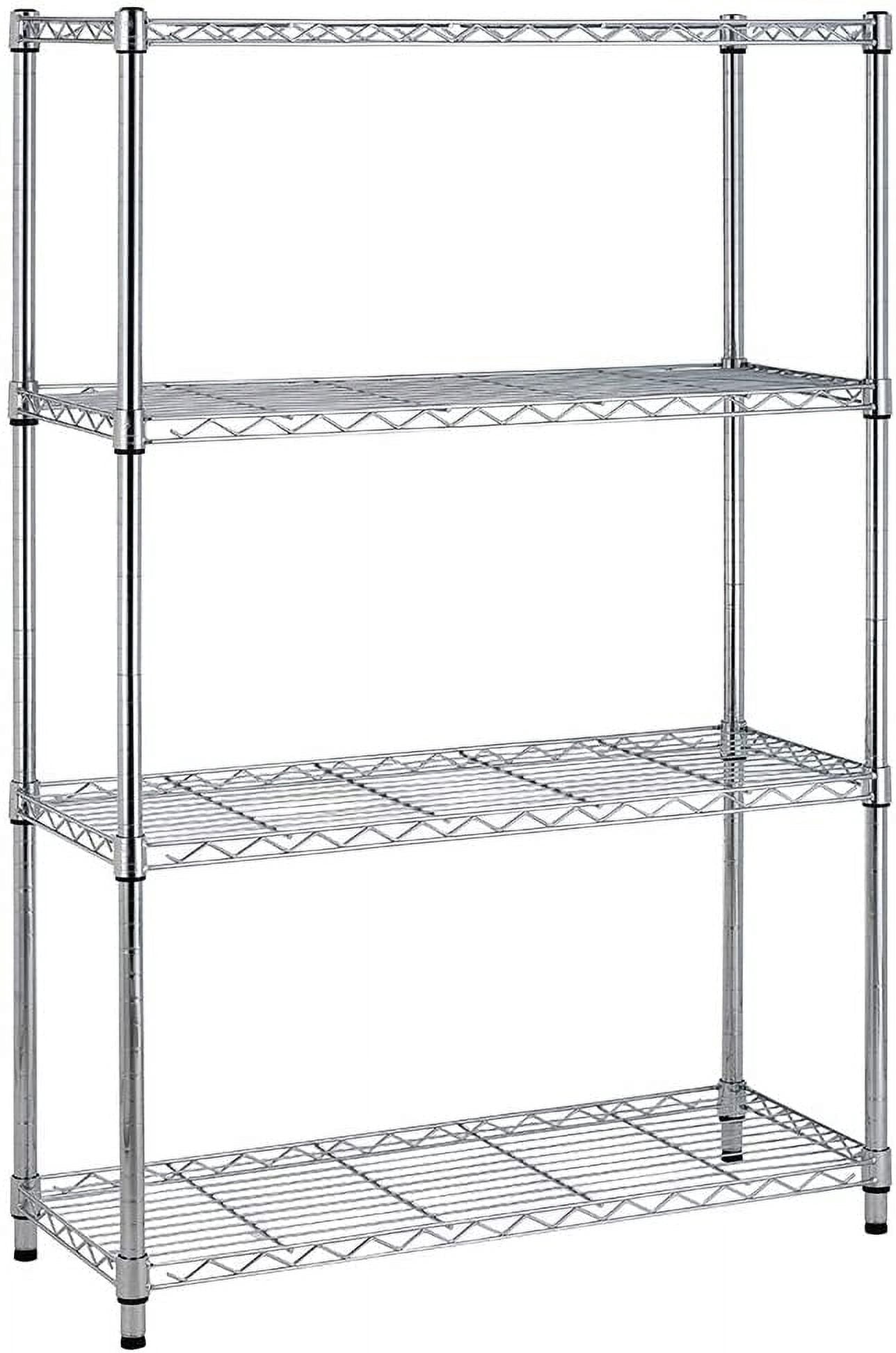 FDW 4 Tier Wire Shelving Unit Wire Shelf Storage Shelves Metal ...