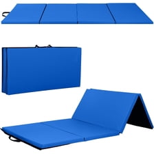 BestMassage CM Gymnastics Mat 4'x8' - Foldable PU Leather w/Handles for ...