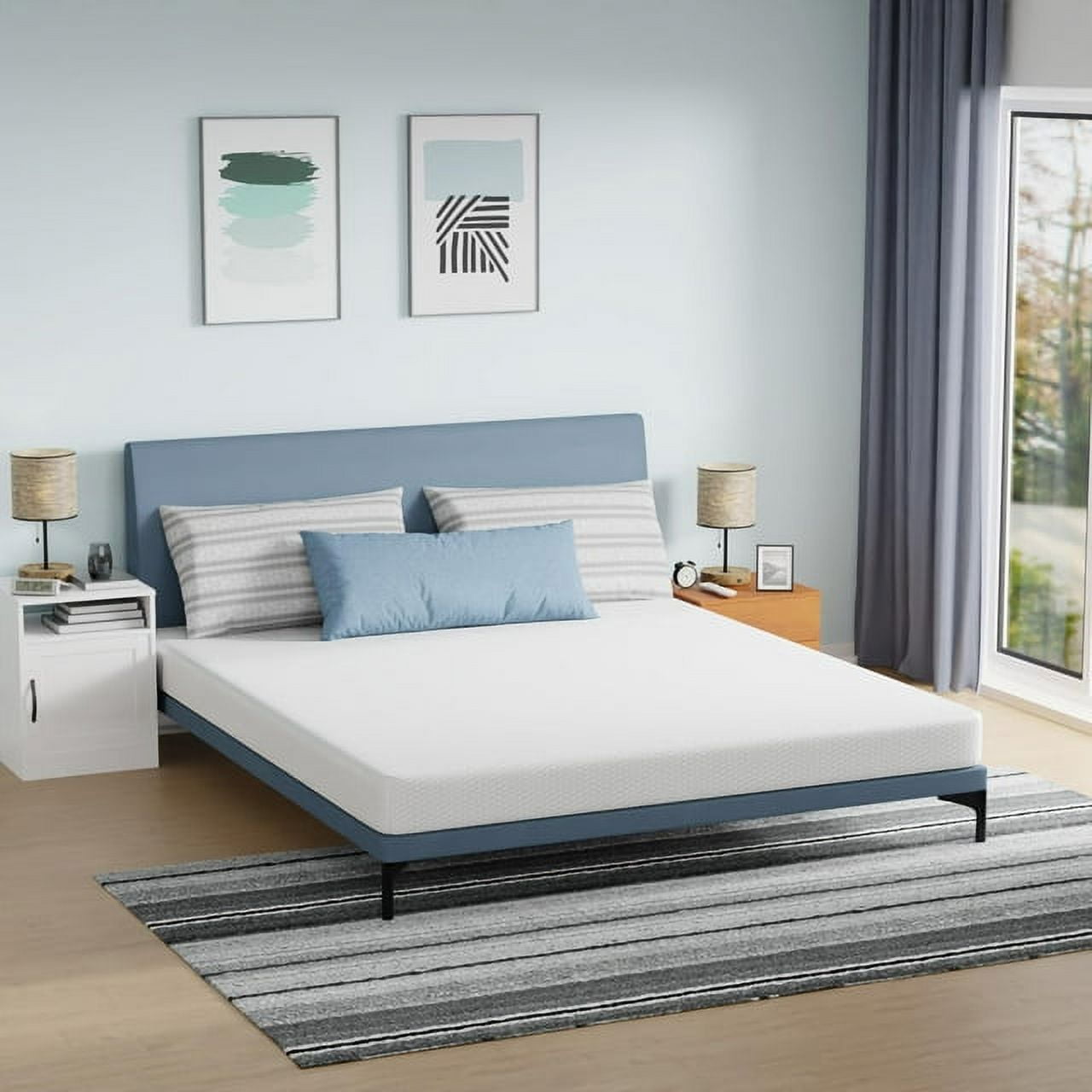 FDW Adults 6 inch Bed-in-a-Box California King Moderate hardness Gel ...