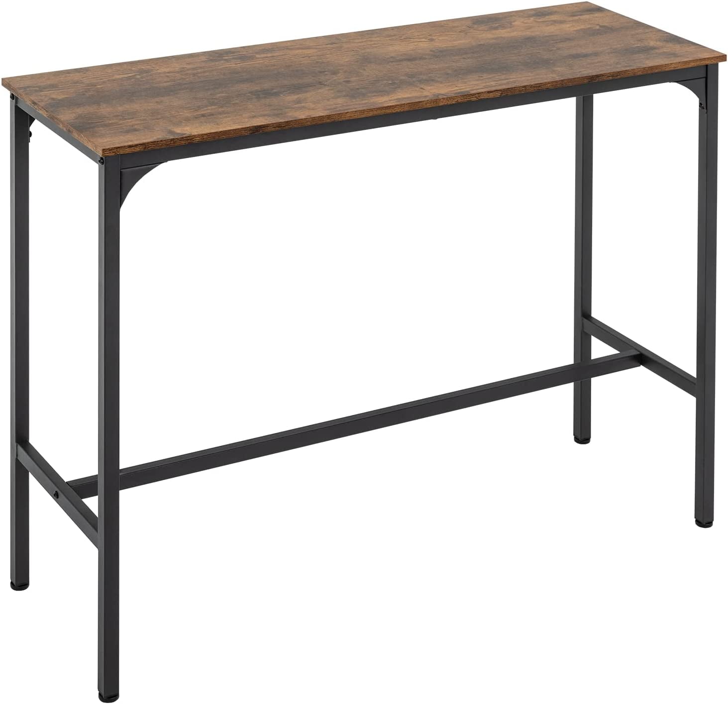 FDW Adjustable Pub Table, Brown - Walmart.com