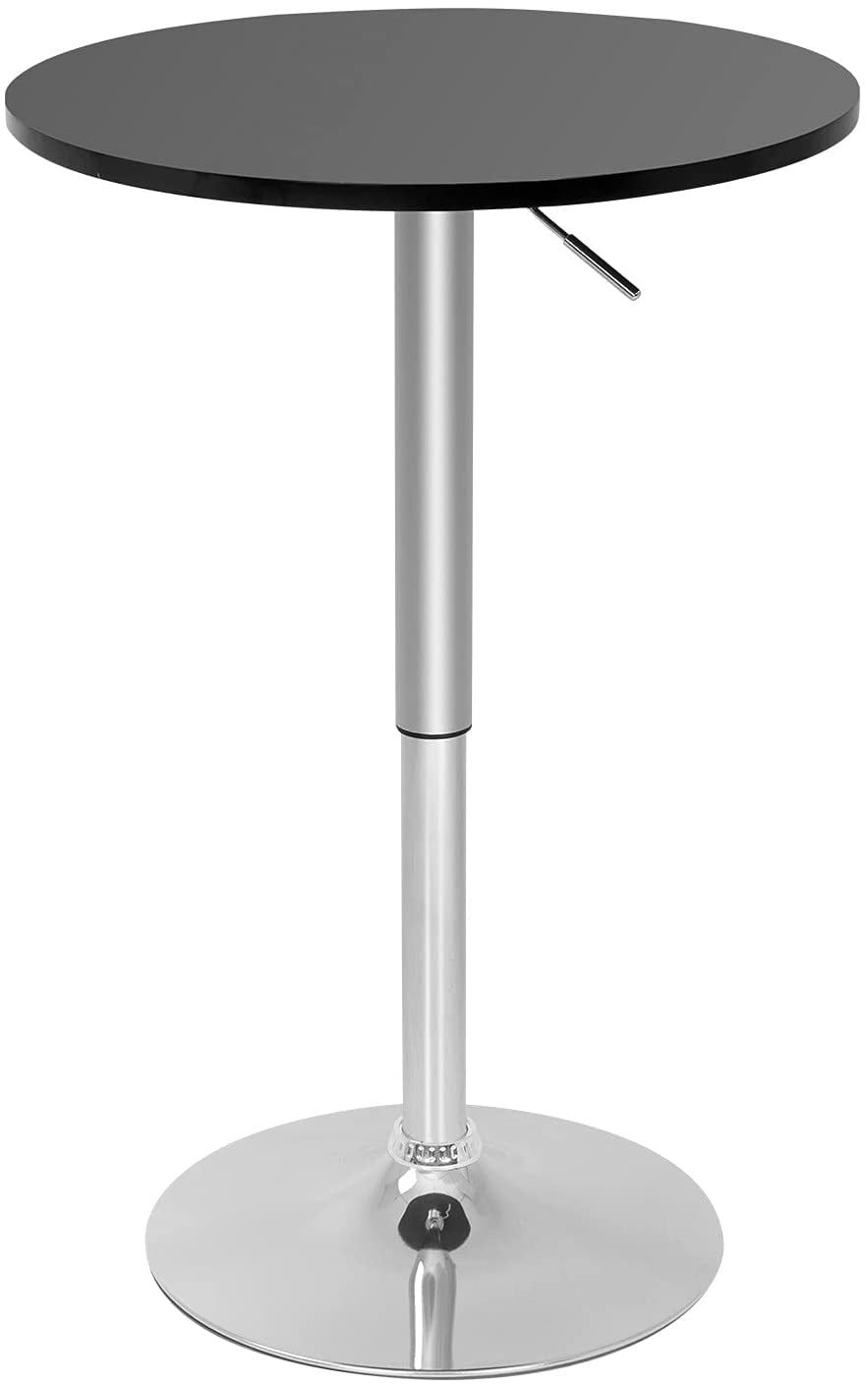 FDW High Metal Top Adjustable Bar Table, Round Wooden Counter Circle ...