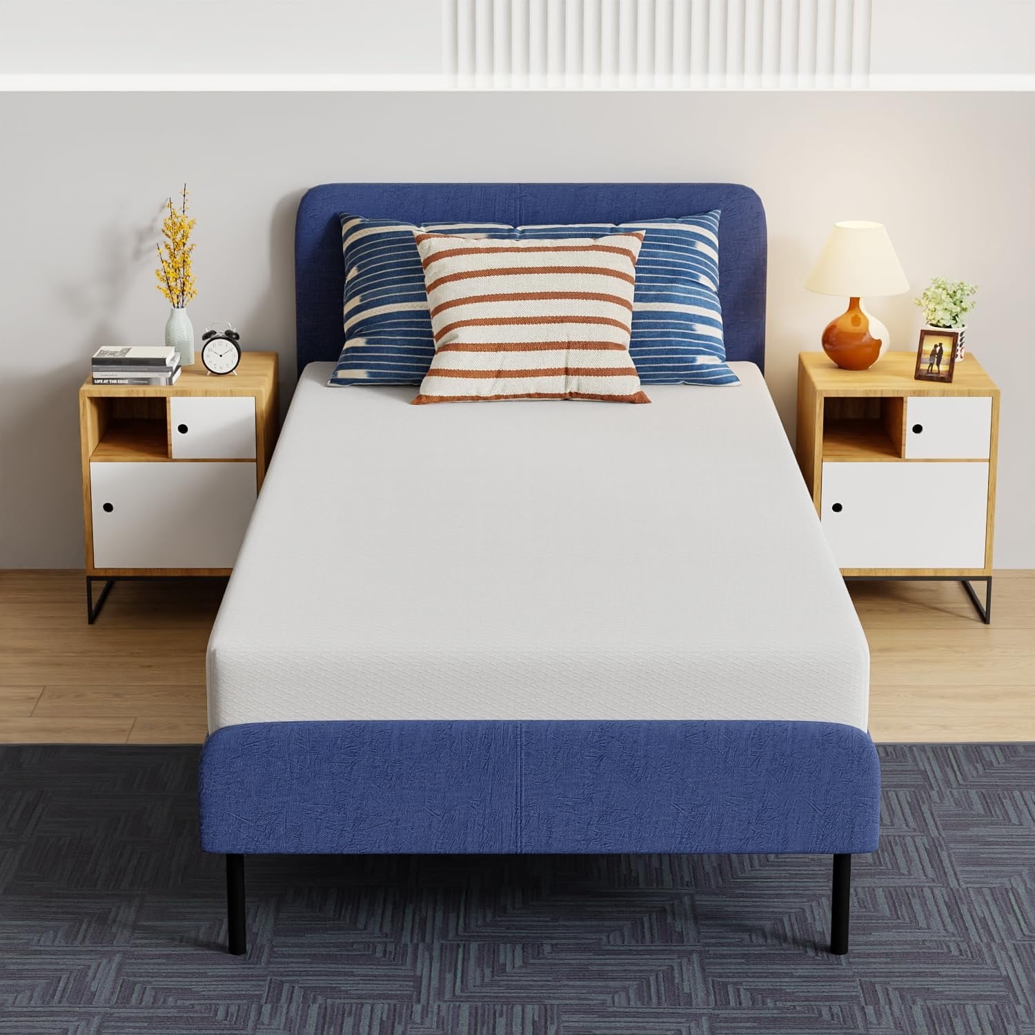 FDW Twin XL/California King Gel Memory Foam Mattress, 6-inch Layers ...