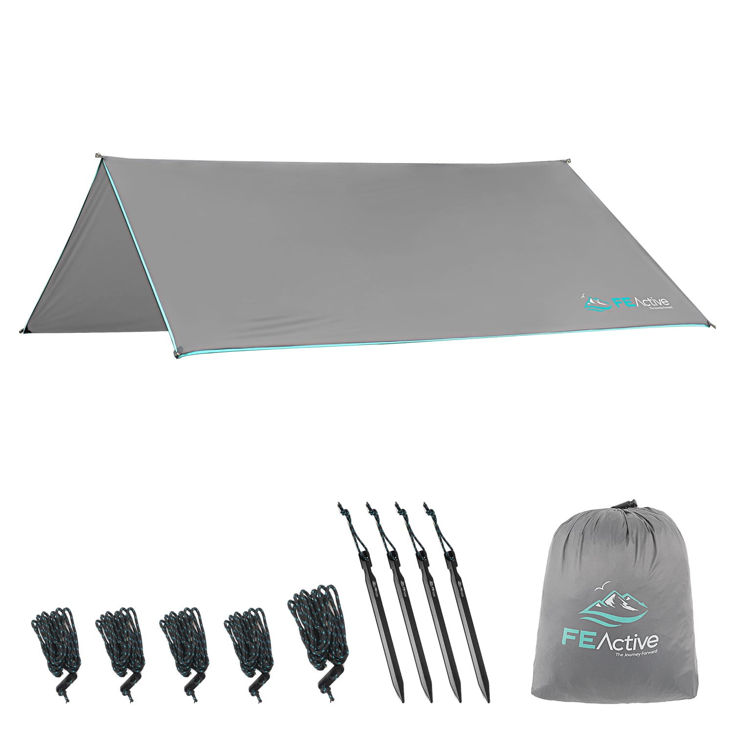 FE Active Rain Fly Canopy Tent - X Large Tarp 12' x 9', Waterproof ...