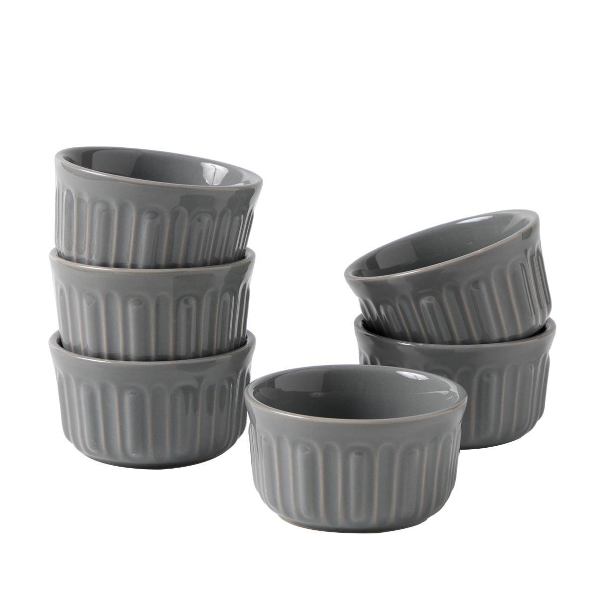 FE FUN ELEMENTS Rome Pillar Structure 8 oz Round Ramekins (6 Count ...