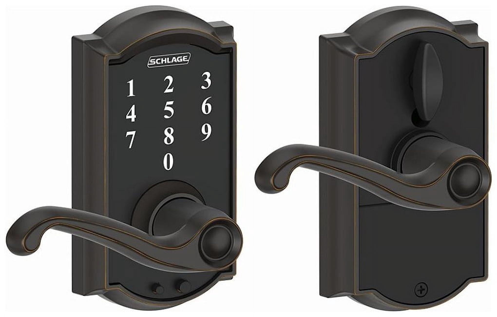 FE695CAM716FLA 16-086 10-027 Flair / Camelot Touch Keyless Lever - Aged ...