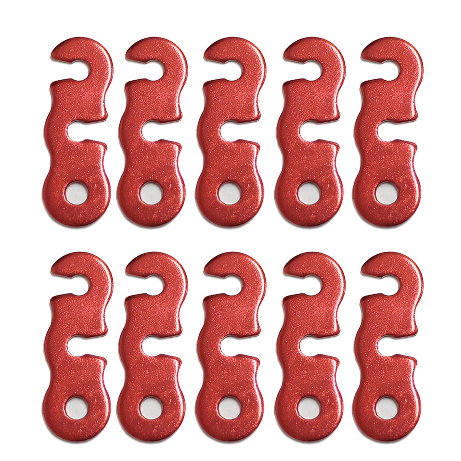 FEAMOS 10 Pcs Tent Rope Buckles Aluminium Alloy Cord Rope Tensioner ...