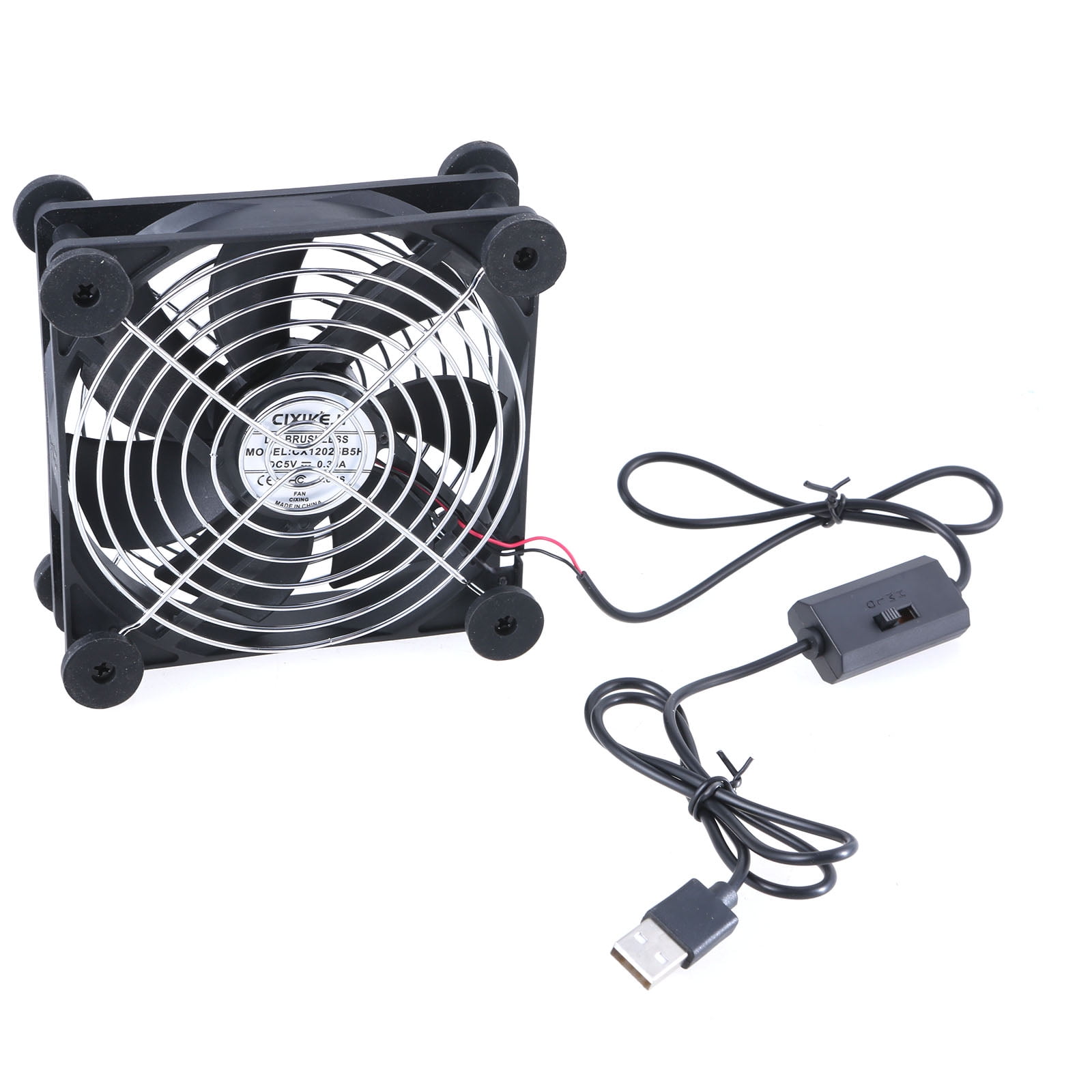 FEAMOS 120mm USB Fan Quiet USB Cooling Fan with 3 Adjustable Heatsink ...