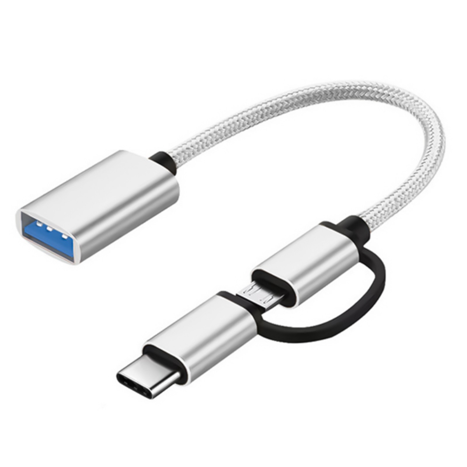 FEAMOS 2 in 1 USB C / USB to USB Adapter Cable for Small USB /Type C ...
