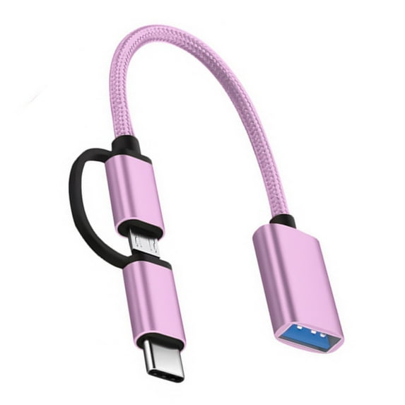 FEAMOS 2 in 1 USB C / USB to USB Adapter Cable for Small USB /Type C ...