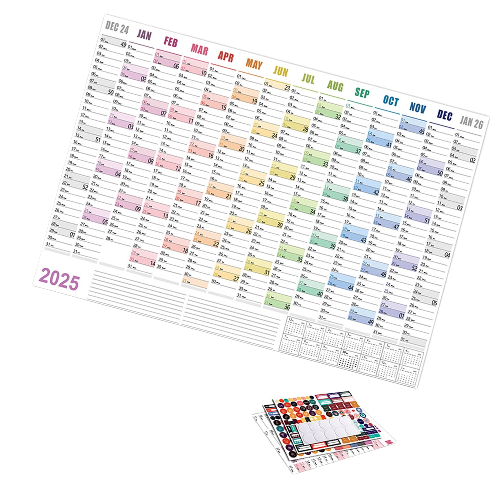 FEAMOS 2025 Yearly Planner Calendar Family Home Planner Calender 2025 ...