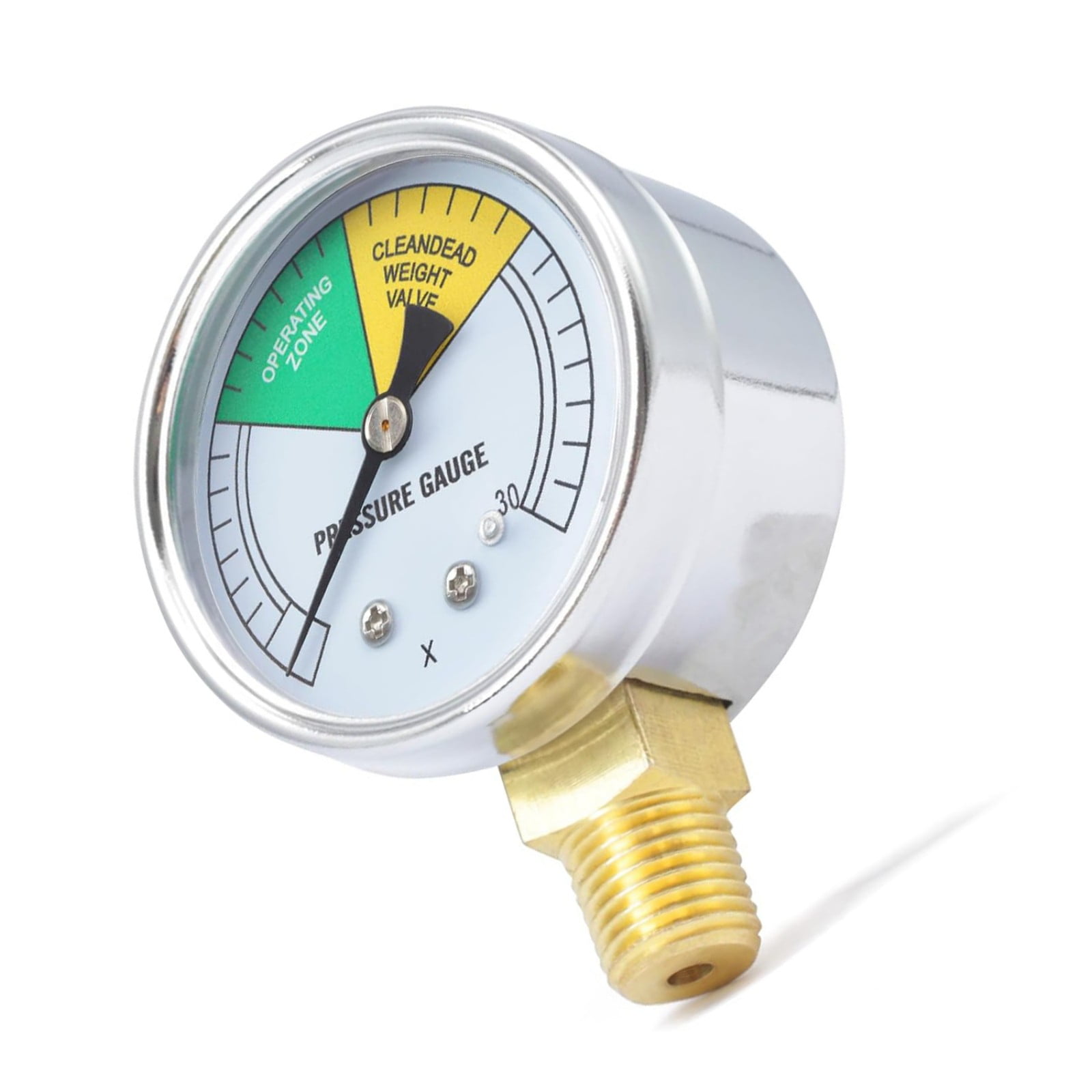 FEAMOS 2Inch Pressure Fryers Gauge 0-30PSI Easy Installation Pressure ...