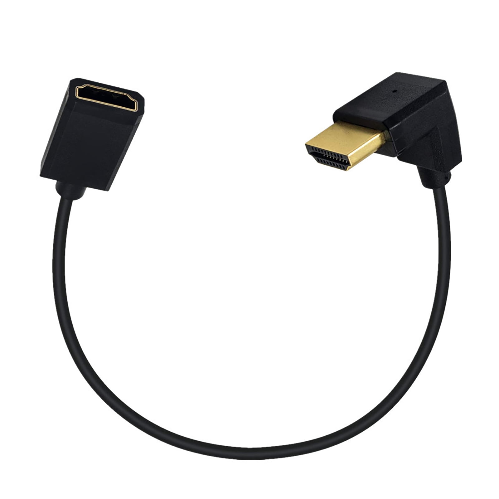 FEAMOS 4K HDTV Port Extension Cable Cord 90 Degree Angled Male to ...