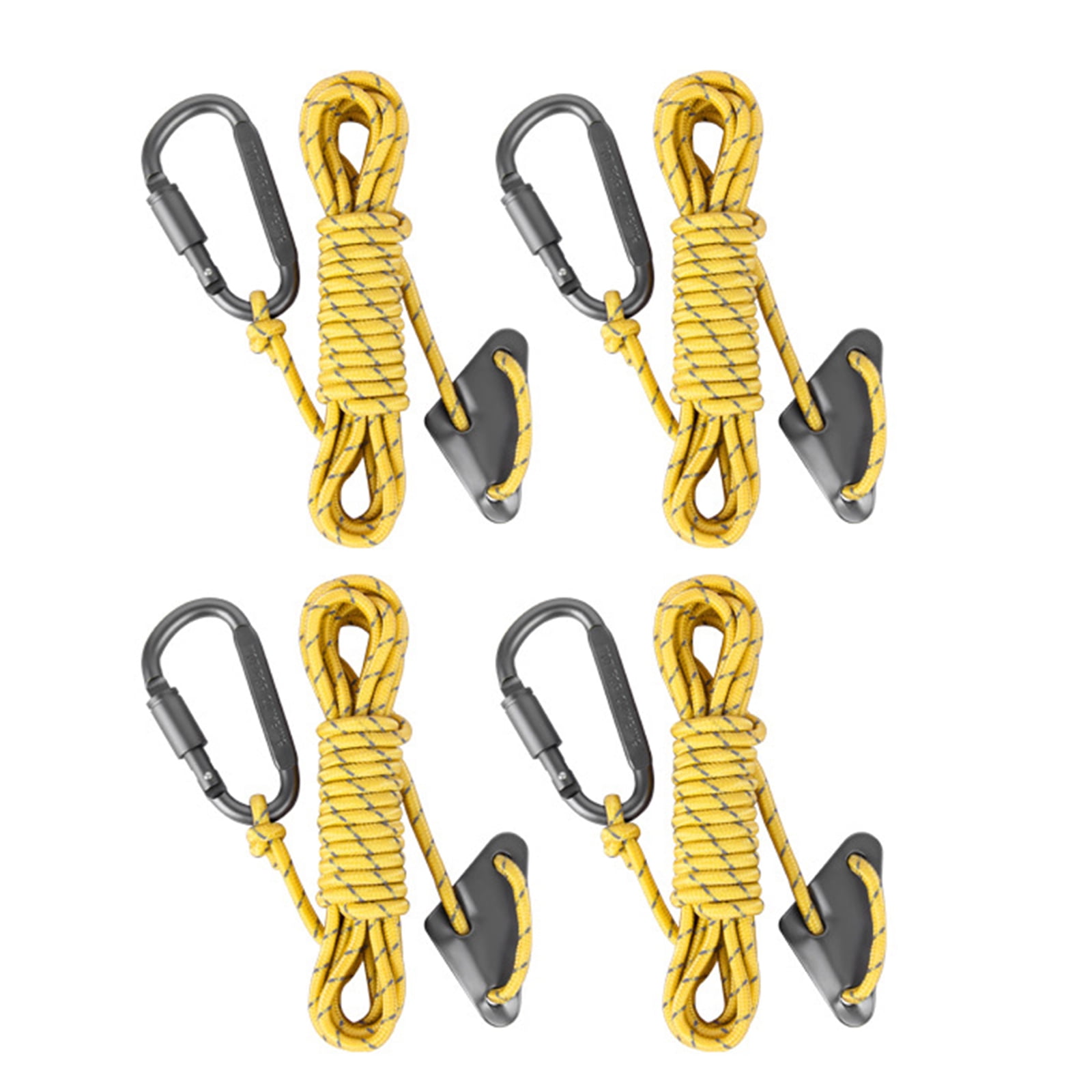 FEAMOS 4Pcs Reflective Tent Guy Rope Outdoor Tent Guide Rope with ...