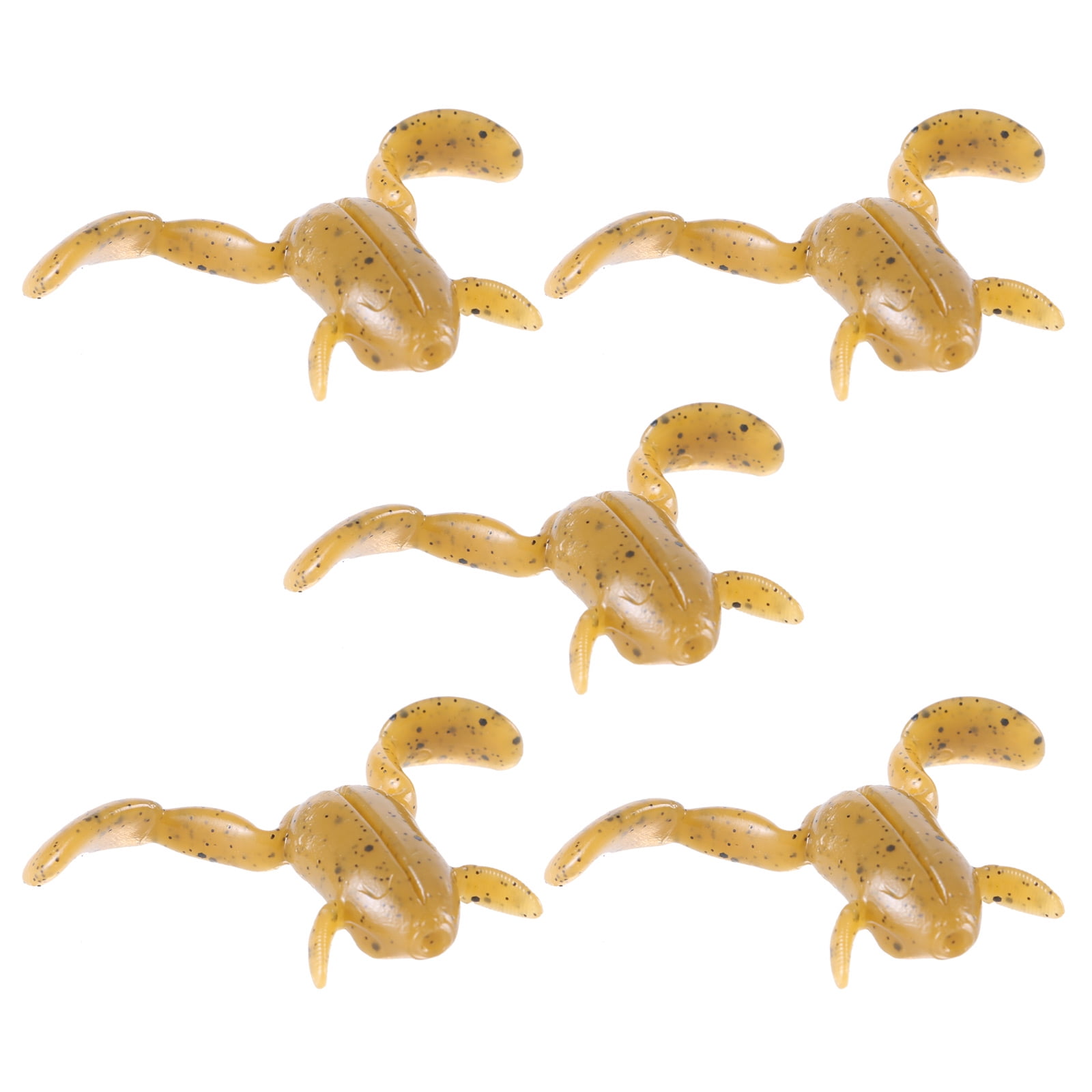 FEAMOS 5PCS Fishing Soft Baits Artificial Frogs Lure Swimbait Topwaters ...