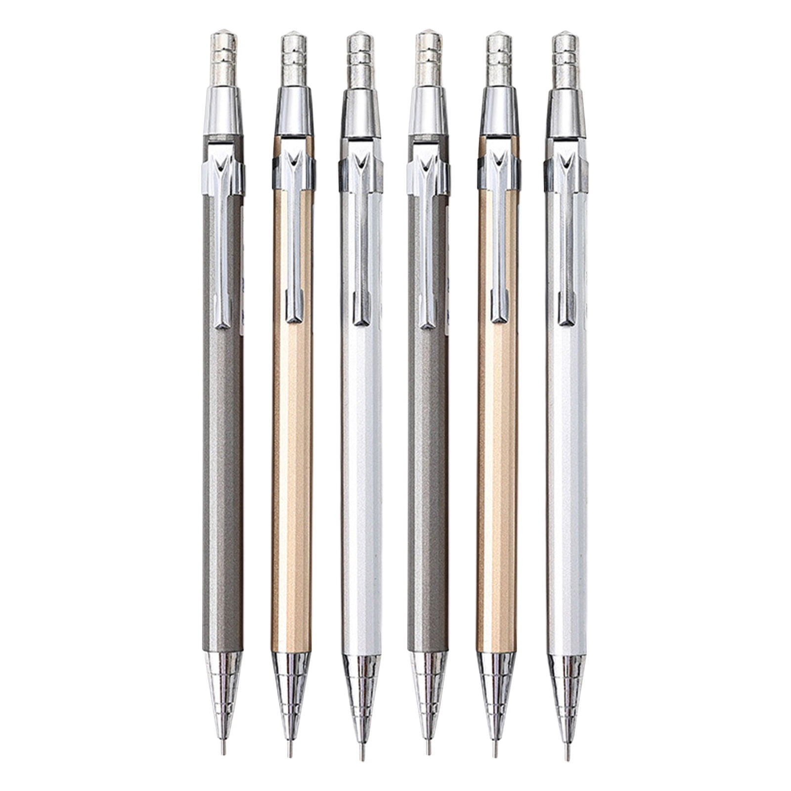 FEAMOS 6 Pieces 0.5mm Automatic Pencils Sketching Pencils Metal ...