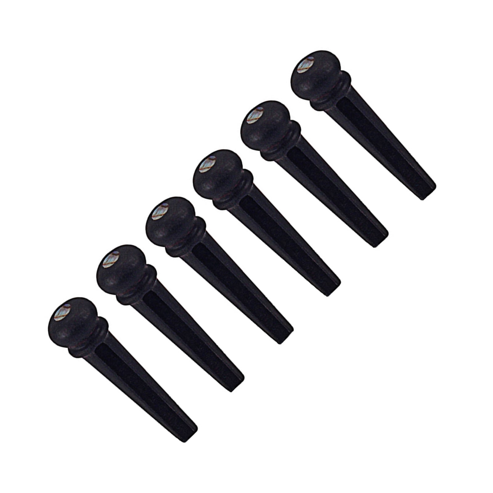 FEAMOS 6Pcs Ebony Guitar Bridge Pin String Pegs Fixed Vertebra Guitar ...
