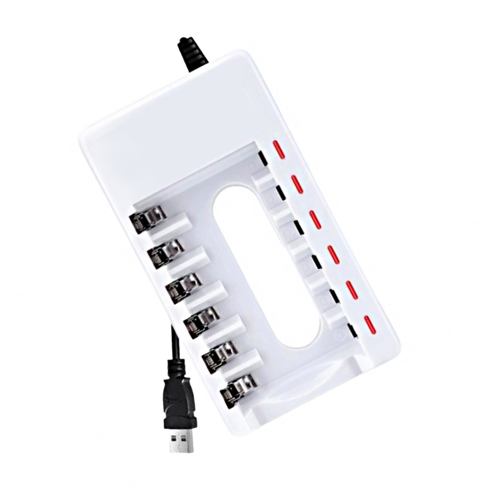 FEAMOS 6Slot Battery Charging Adapter for 1.2V 2A/3A Rechargeable ...