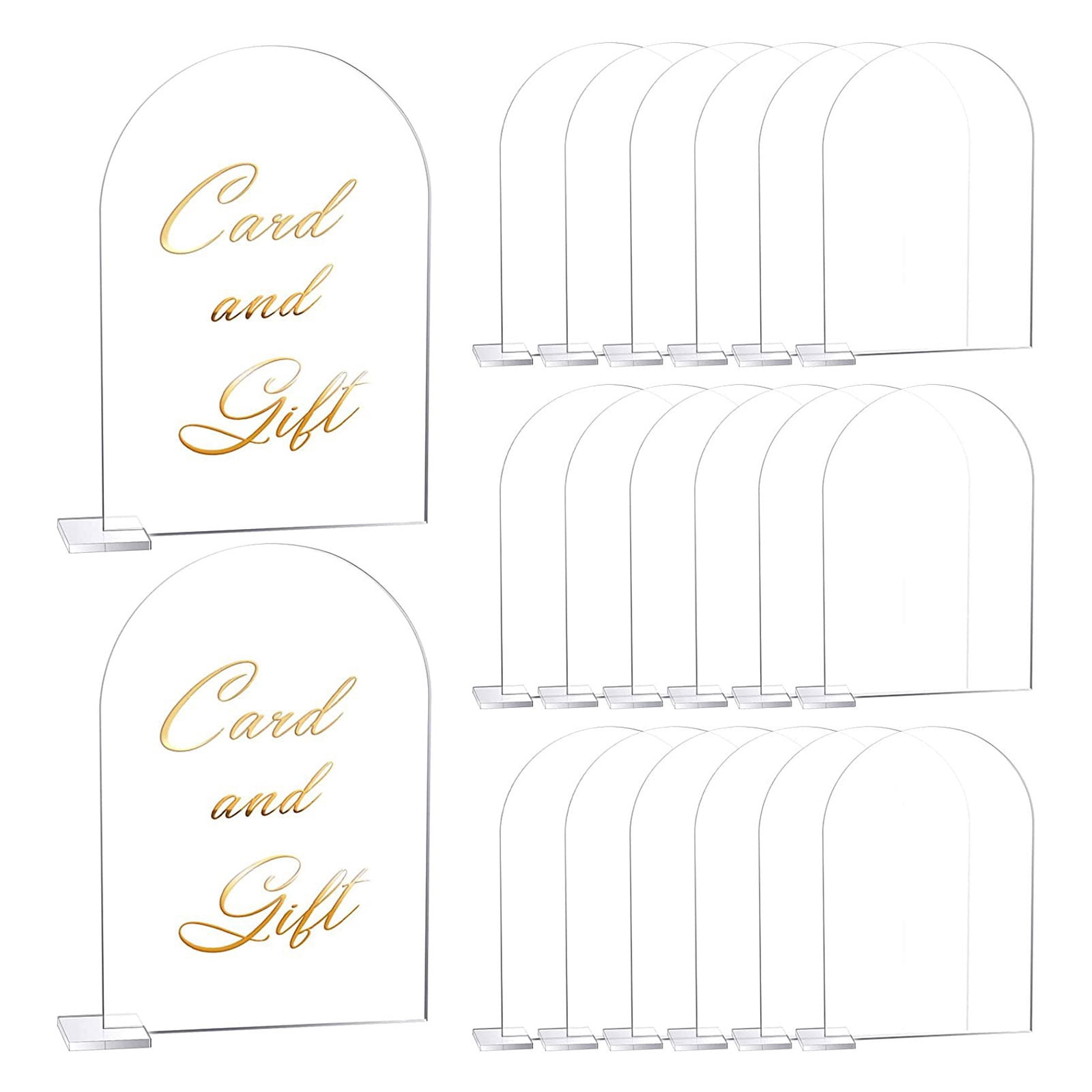 FEAMOS Acrylic Wedding Table Signs,Pack of 20 Sets Acrylic Wedding ...