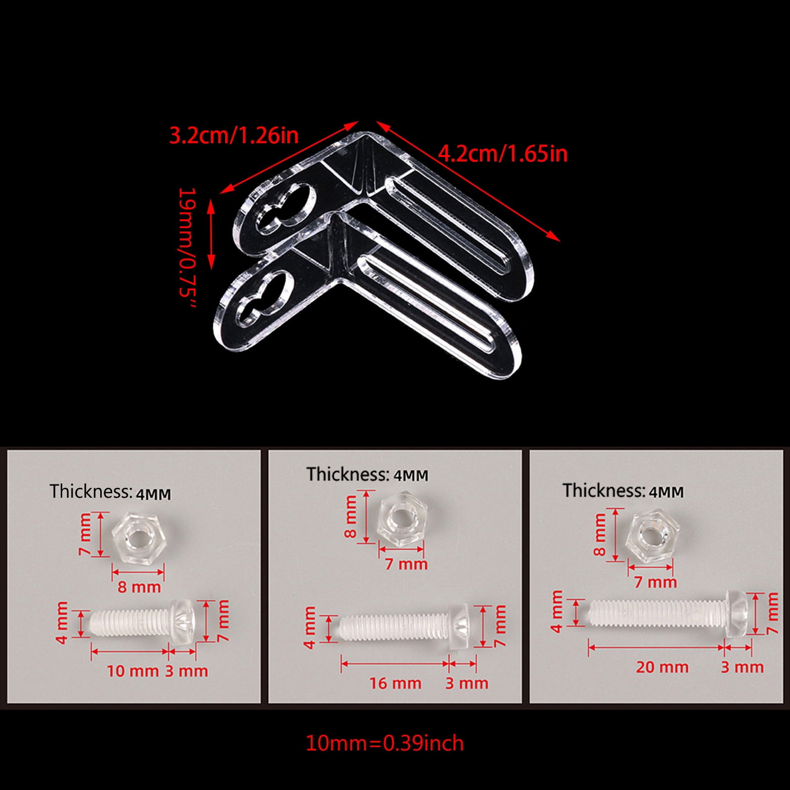 FEAMOS Aquarium Divider Clips,5 Pieces Aquarium Divider Clips With ...
