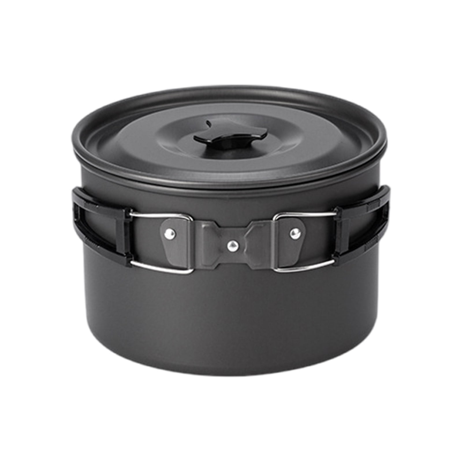 FEAMOS Camping Cook Pots with Lid and Folding Handle Outdoor Cooking ...