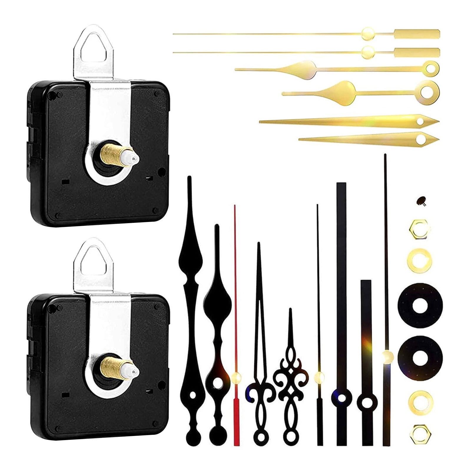FEAMOS Clock Movement Kits Noiseless Timepiece Installation Pack Clock ...