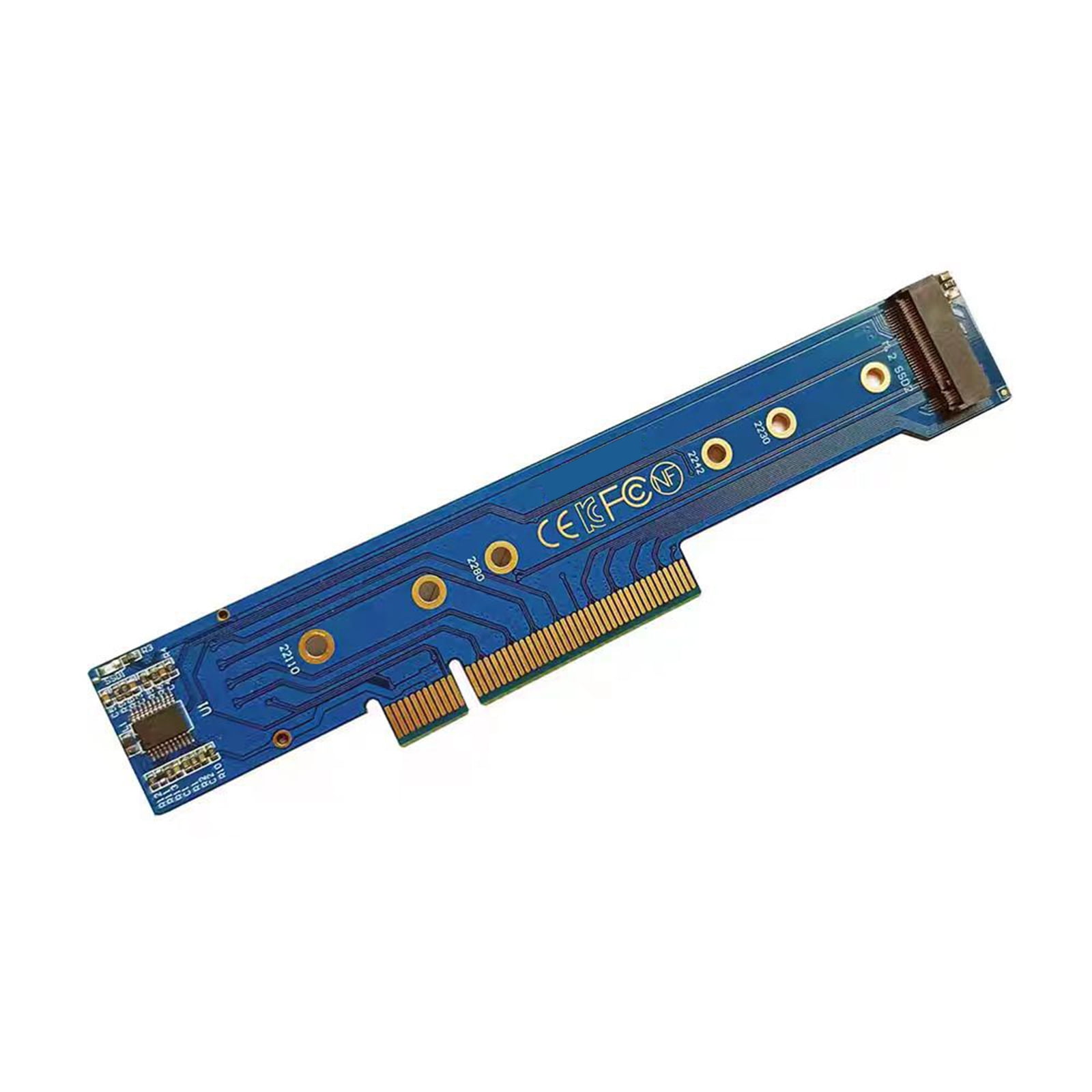 FEAMOS PCIe to 2 Solid Disk Converter Split Adapter Card For 1U Chassis ...