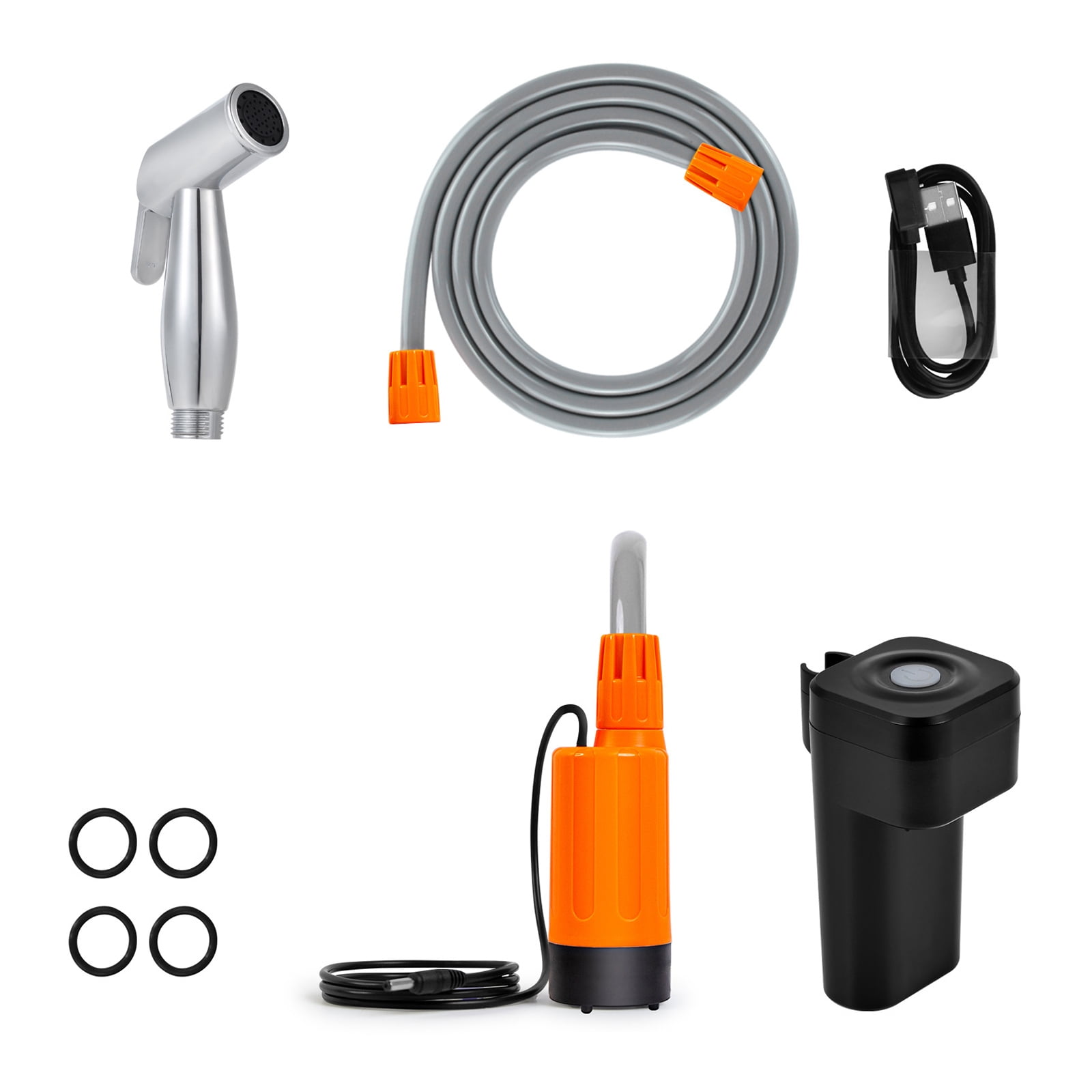 FEAMOS Portable Shower for Camping, Outdoor Electric Shower USB ...