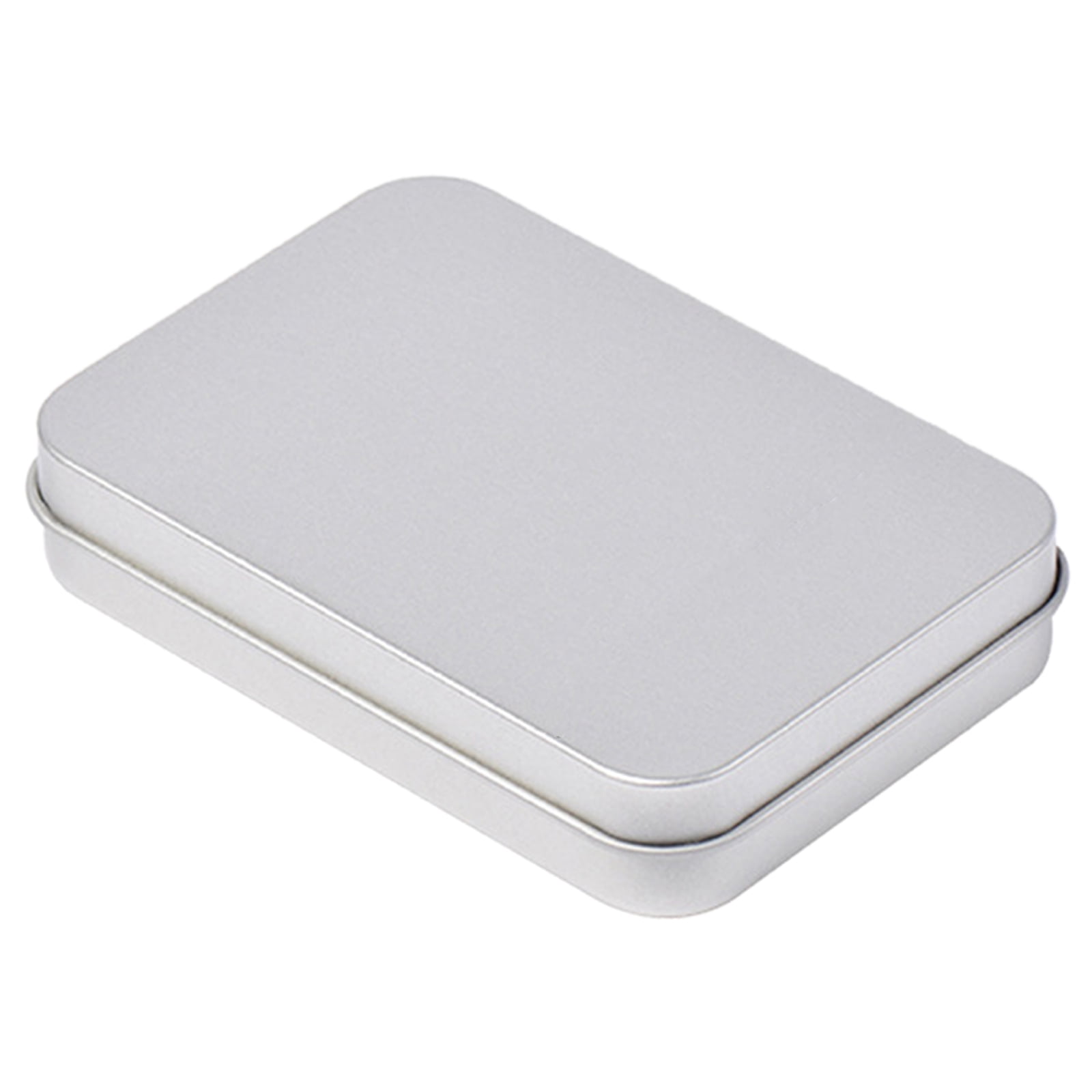 FEAMOS Rectangle Storage Box Small Storage Box Silver Color Jewelry ...