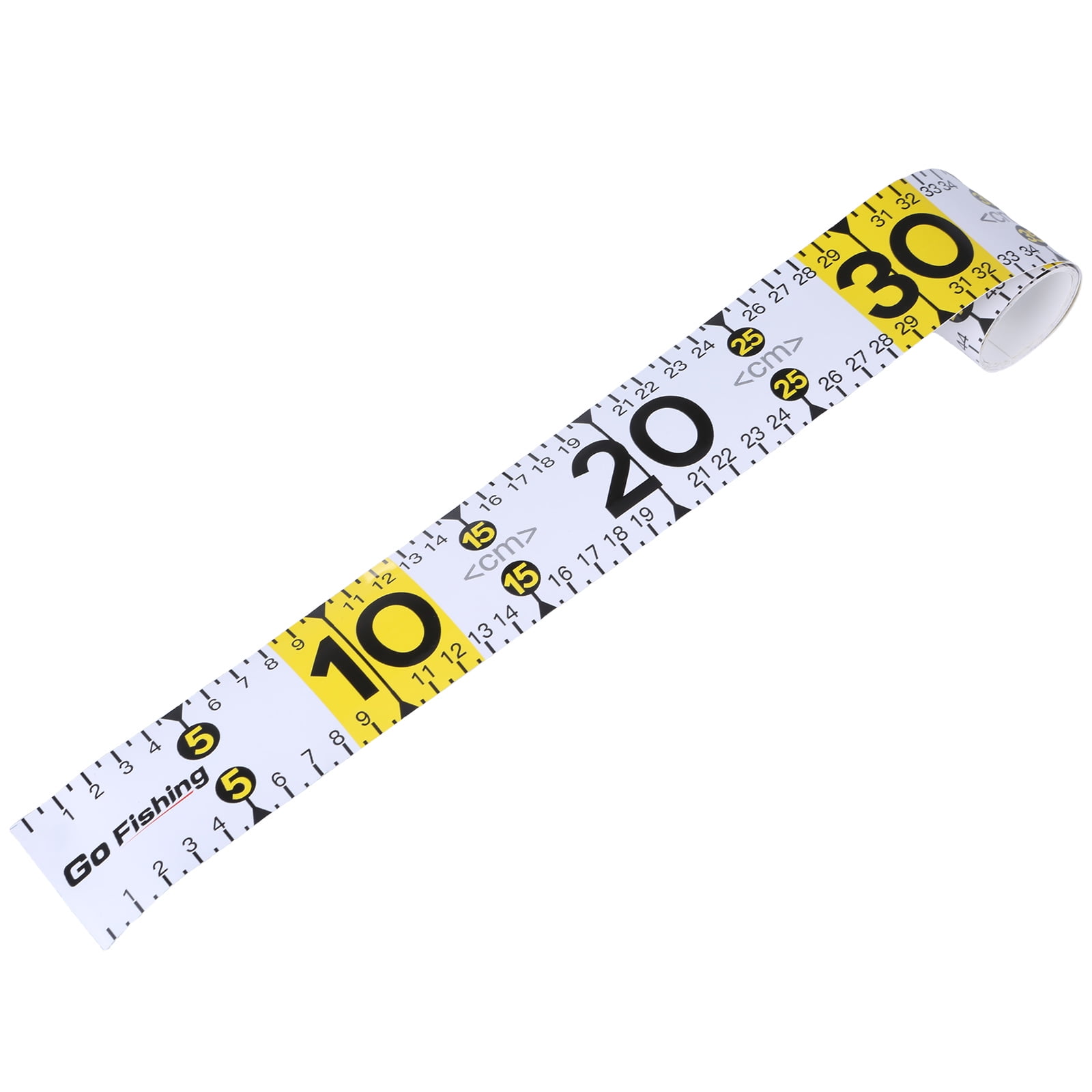 FEAMOS Self-Adhesive Fish Ruler Waterproof Tape Fishing Measuring Tape ...