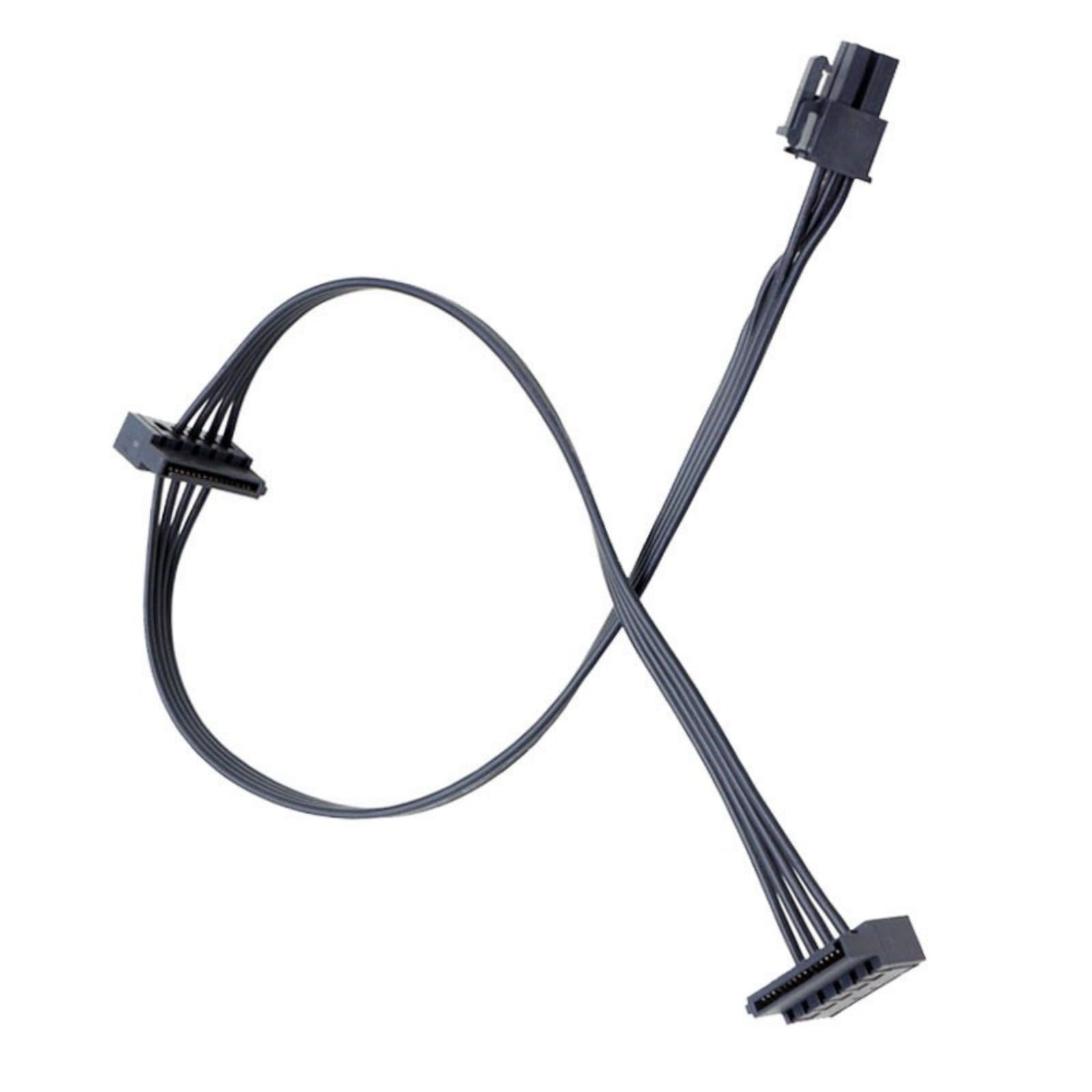 FEAMOS Small 4Pin/4Pin/Min6Pin to Double 15Pin Hard Drives Power Cable ...