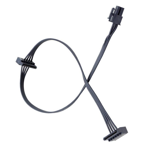 FEAMOS Small 4Pin/4Pin/Min6Pin to Double 15Pin Hard Drives Power Cable ...
