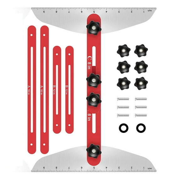 FEAMOS Stair Treads Template Tool 10in to 53in Stair Treads Gauge ...