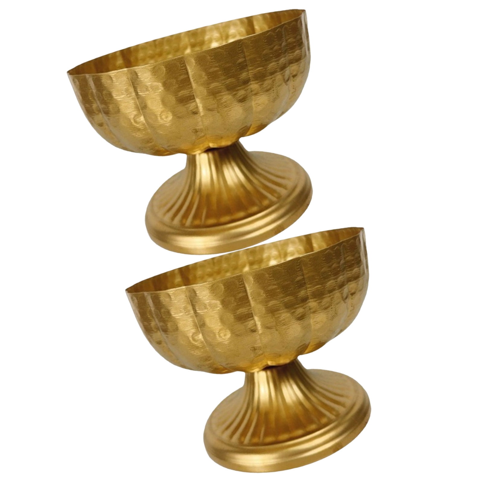 FEAMOS Vintage Vases,Elegant Iron Compote Bowl Vases Set Of 2 Vintage ...